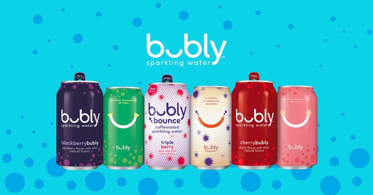 bubly™ sparkling water. crack a smile®