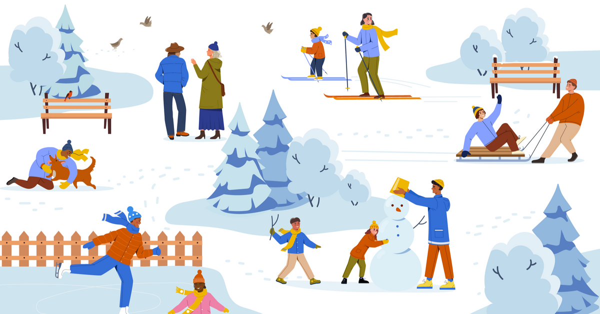 Slide and Seek Out the Differences in This Winter Scene - Dailybreak